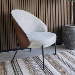 Pharao24.de Polstersessel Designsessel im Retrostil mit Vierfußgestell aus Metall