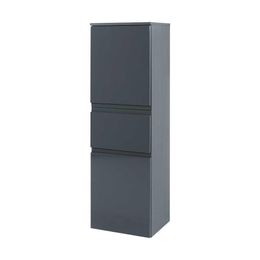 Pharao24.de Bad Hochschrank in Anthrazit Hochglanz hängend