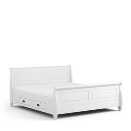 Pharao24.de Doppelbett Bettgestell aus Kiefer Massivholz im Landhausstil