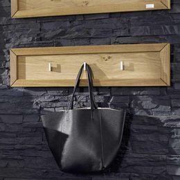Pharao24.de Wandgarderobe aus Wildeiche Massivholz mit Haken
