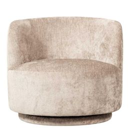 Pharao24.de Einzelsessel Loungesessel auf Sockel in Beige