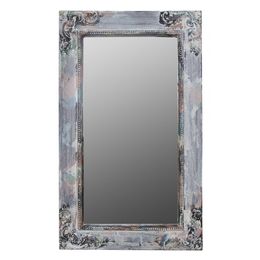 Pharao24.de Dielenspiegel im Shabby Chic Stil Grey Wash Holzrahmen
