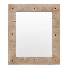 Pharao24.de Wandspiegel im Shabby Chic Stil Grey Wash Holzrahmen