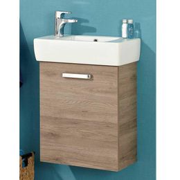 Pharao24.de Badschrank Badezimmerschrank mit Holzwerkstoff Oberfläche und Holzwerkstofftür