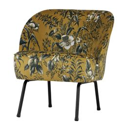 Pharao24.de Loungesessel in Gelb Bunt Blumenmuster