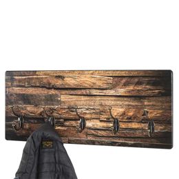Pharao24.de Wandgarderobe rustikal mit Holzmuster Industry und Loft Stil