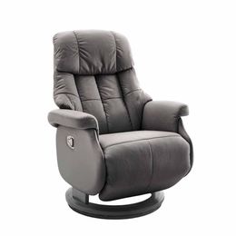 Pharao24.de TV Sessel in Schlamm Leder Relaxfunktion