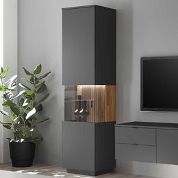 Pharao24.de Wohnzimmervitrinenschrank in modernem Design LED Beleuchtung