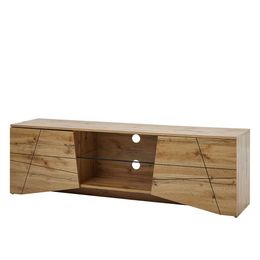 Pharao24.de Modernes TV Lowboard in Eichefarben 160 cm breit