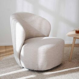 Pharao24.de Sessel Polstersessel drehbar aus Boucle