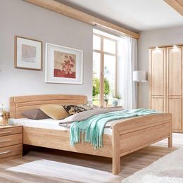 Pharao24.de Ehebett aus Eiche teilmassiv Made in Germany
