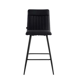 Pharao24.de Kunstleder Hochhocker in Schwarz 70 cm Sitzhöhe (2er Set)