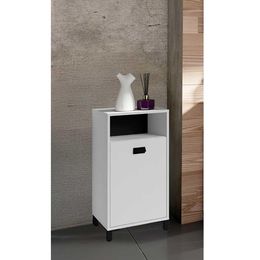 Pharao24.de Beistellschrank Bad Badschrank mit Drehtür und einem offenen Fach