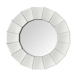 Pharao24.de Flurspiegel mit Metallrahmen in Silber rund