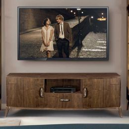 Pharao24.de Retro Fernsehboard mit Nussbaum furniert