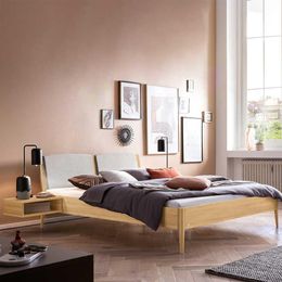 Pharao24.de Doppelbett massiv Eiche hell in 160x200 cm 180x200 cm