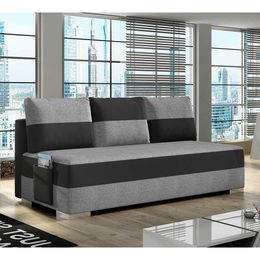 Pharao24.de Schlafsofa Zweisitzer Sofa mit Bonell Federkern und Bettkasten