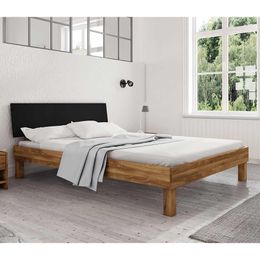 Pharao24.de Doppelbett in Wildeichefarben Schwarz