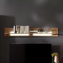 Pharao24.de Wandboard massiv in Eiche Bianco 150 cm breit