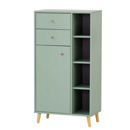 Pharao24.de Badezimmermidischrank im Skandi Design zwei Schubladen