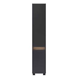 Pharao24.de Badezimmerschrank in Anthrazit und Wildeiche Optik 165 cm hoch