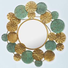 Pharao24.de Wandspiegel Glasspiegel aus Metall im Boho Style