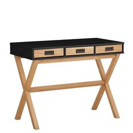 Pharao24.de Home Office Schreibtisch modern mit drei Schubladen 100 cm breit