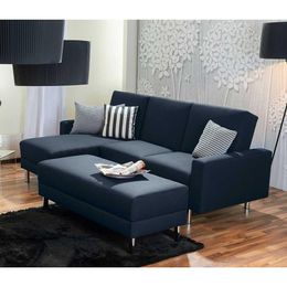 Pharao24.de Sofa Eckgarnitur mit Schlaffunktion Armlehnen (zweiteilig)