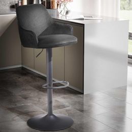 Pharao24.de Barhocker in modernem Design gepolsterter Rückenlehne