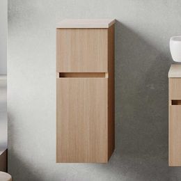 Pharao24.de Badezimmerschrank Badschrank mit Metallauszug und Drehtür