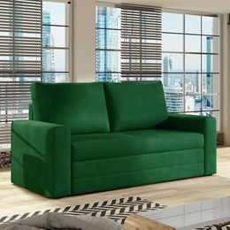 Pharao24.de Sofa Schlafsofa mit Armlehnen aus Velours