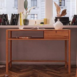 Pharao24.de Wildbuche Konsoltisch mit einer Schublade 120x80x46 cm