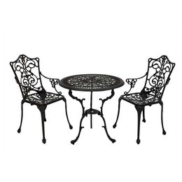 Pharao24.de Gartensitzgruppe aus Aluminium Vintage Design (dreiteilig)