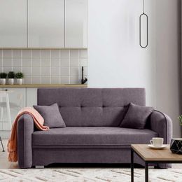 Pharao24.de Zweisitzer Sofa 2er Sofa mit Schlaffunktion und Armlehnen