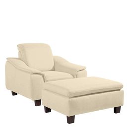 Pharao24.de Sessel wahlweise mit Hocker in modernem Design Made in Germany