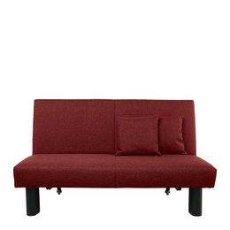 Pharao24.de Funktionssofa Rot Flachgewebe 145 cm breit Made in Germany