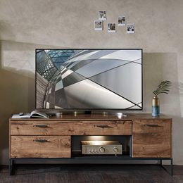 Pharao24.de Fernsehboard in Eiche dunkel Optik Loft Design
