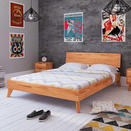 Pharao24.de Futonbett aus Kernbuche Massivholz modern