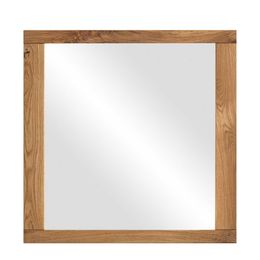 Pharao24.de Wandspiegel Eiche modern in quadratischer Form 80x80 cm