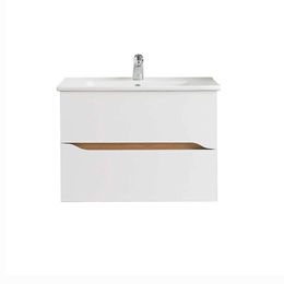 Pharao24.de Waschbeckenunterschrank Bad Unterschrank mit zwei Schubladen 75 cm breit