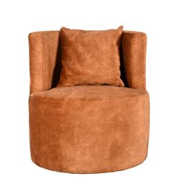 Pharao24.de Sessel aus Velours Ocker