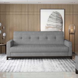 Pharao24.de Schlafsofa Dreisitzer Sofa mit Schlaffunktion und Armlehnen
