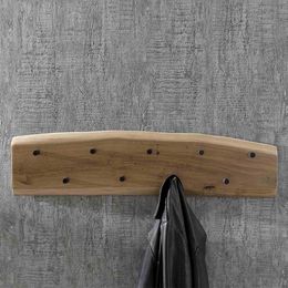 Pharao24.de Garderobenhakenleiste aus Akazie Massivholz Loft Design