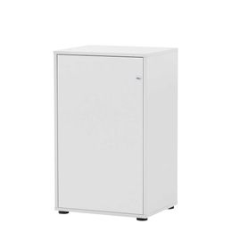 Pharao24.de Officeschrank weiss klein Made in Germany einer Drehtür