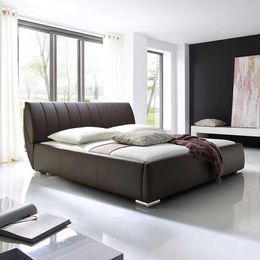 Pharao24.de Futonbett mit Bettkasten Braun
