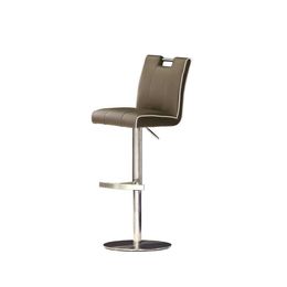 Pharao24.de Barhocker in Braun Leder