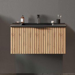 Pharao24.de Bad Unterschrank mit Becken in modernem Design Made in Germany