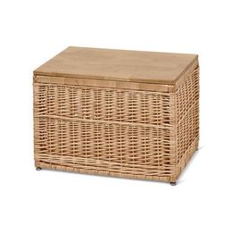 Tchibo - Truhe aus Geflecht - 68x45x45cm - braun - Holz / Holz