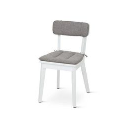 Tchibo - Stuhl mit Holzgestell - 42x52x83cm - beige - Akazienholz / Holz / Polyester