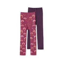 Tchibo - 2 Kinder-Thermoleggings - Gr. 98/104 - mehrfarbig